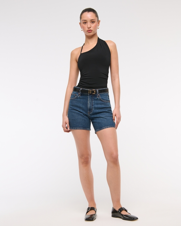 Women's High Rise Dad Shorts | Abercrombie & Fitch