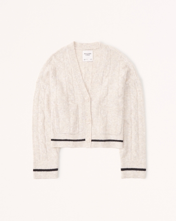 Women's Classic Tipped Cardigan | Women's Tops | Abercrombie.com