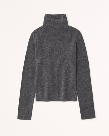 Women's Merino Wool-Blend Turtleneck Sweater | Women's Tops ...