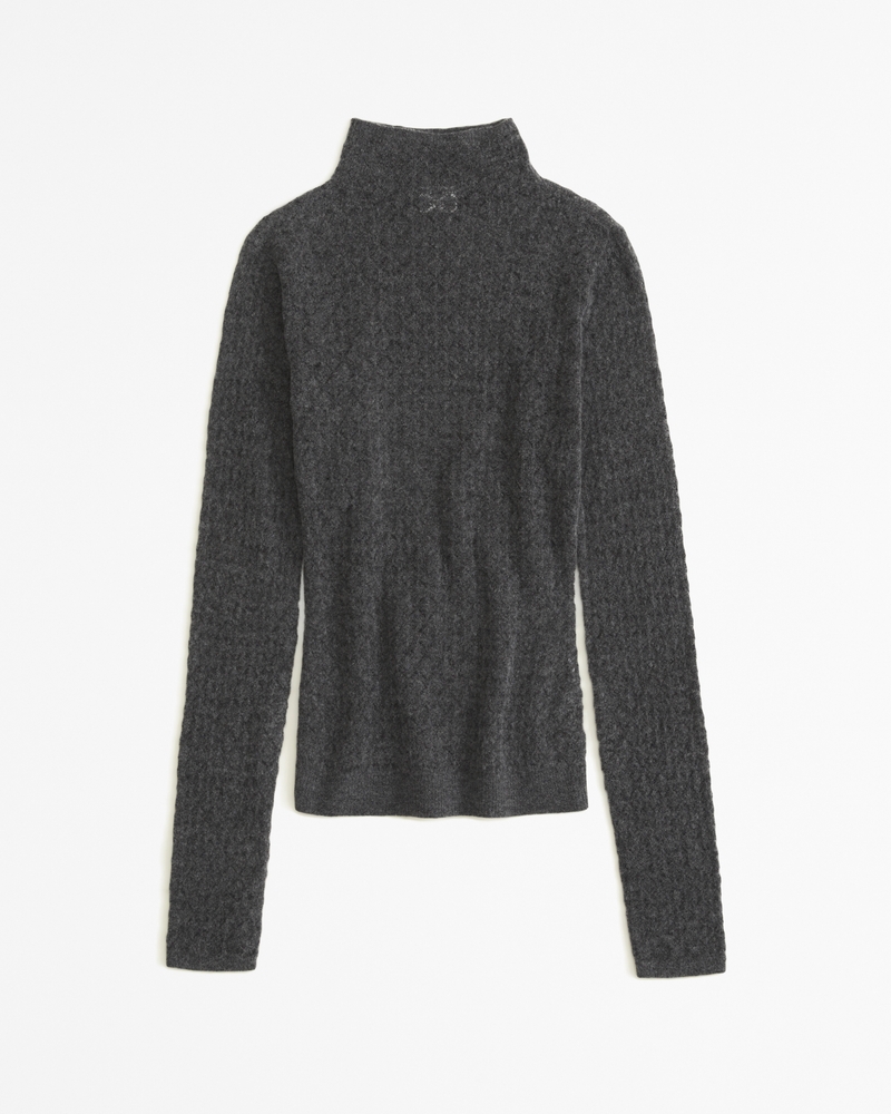 Women's Merino Wool-Blend Pointelle Top | Women's Tops | Abercrombie.com