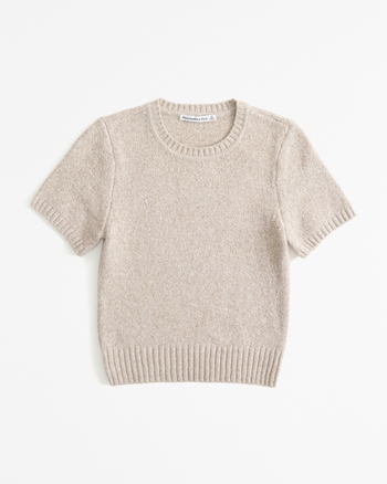 Women's Textural Crew Sweater Tee | Women's Tops | Abercrombie.com