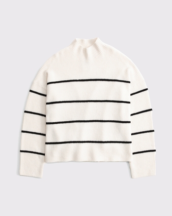 Women's Easy Funnel Neck Sweater | Women's Tops | Abercrombie.com