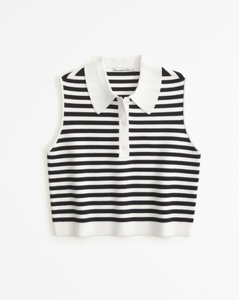 Mujer LuxeLoft Collared Vest | Mujer Prendas superiores | Abercrombie.com