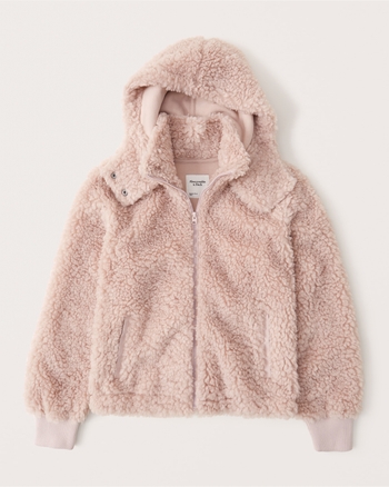 Women's Sherpa Full-Zip Jacket | Women's Coats & Jackets | Abercrombie.com