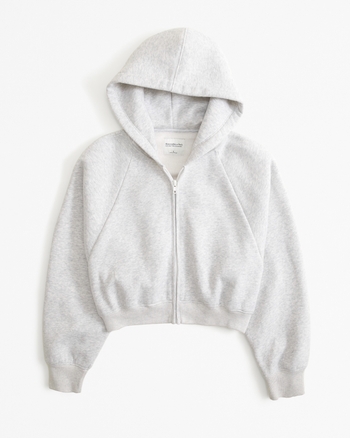 Women's Shrunken Sunday Hooded Full-Zip | Women's Tops | Abercrombie.com