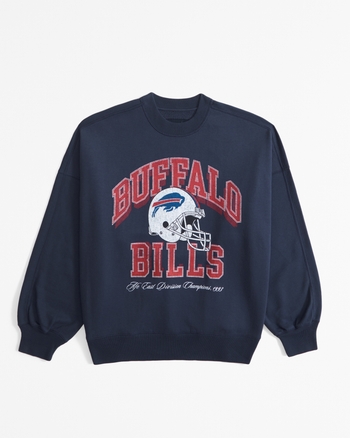 Women's Buffalo Bills Graphic Oversized Sunday Crew | Women's Tops ...