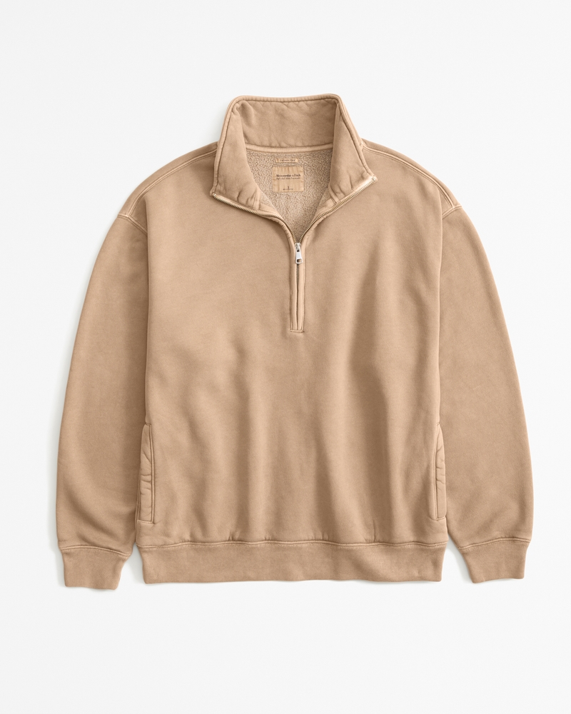 Women's Essential Vintage Sunday Half-Zip | Women's Tops | Abercrombie.com