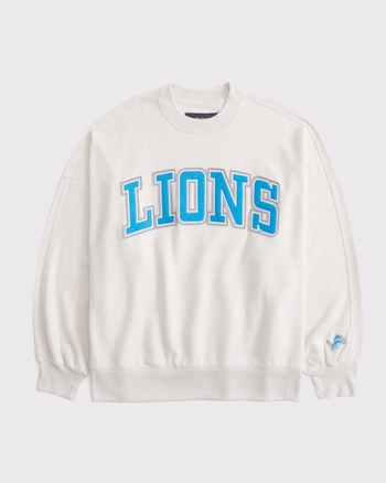 Women's Detroit Lions Graphic Oversized Sunday Crew | Women's Tops ...