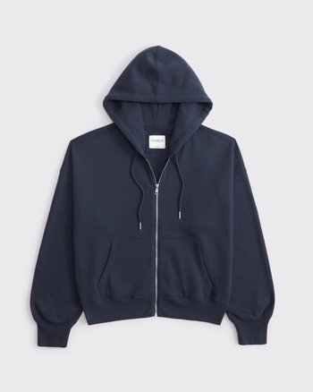 Women's Essential Sunday Hooded Full-Zip | Women's Tops | Abercrombie.com