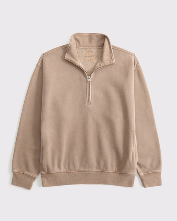 Women's Essential Vintage Sunday Half-Zip | Women's Tops | Abercrombie.com