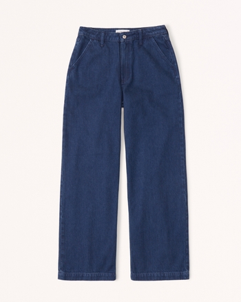 Womens Curve Love Mid Rise Ultra Wide Leg Jean Womens Sale
