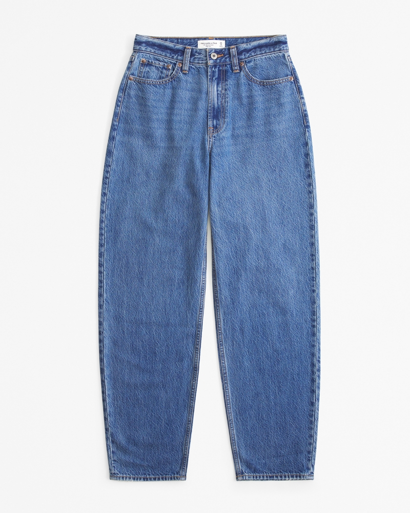 Women's High Rise Tapered Loose Jean | Women's Clearance | Abercrombie.com