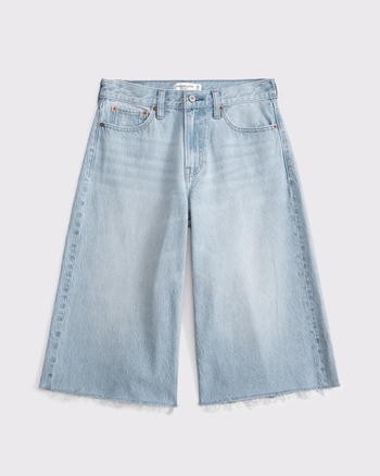 Women's Mid Rise Long Jort | Women's Clearance | Abercrombie.com