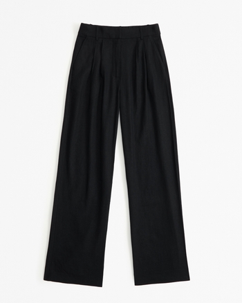 Women's A&F Sloane Tailored Linen-Blend Pant | Women's Clearance ...