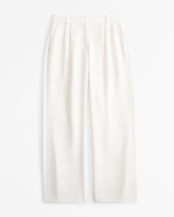 Women's Curve Love A&F Sloane Low Rise Tailored Wide Leg Pant | Women's ...
