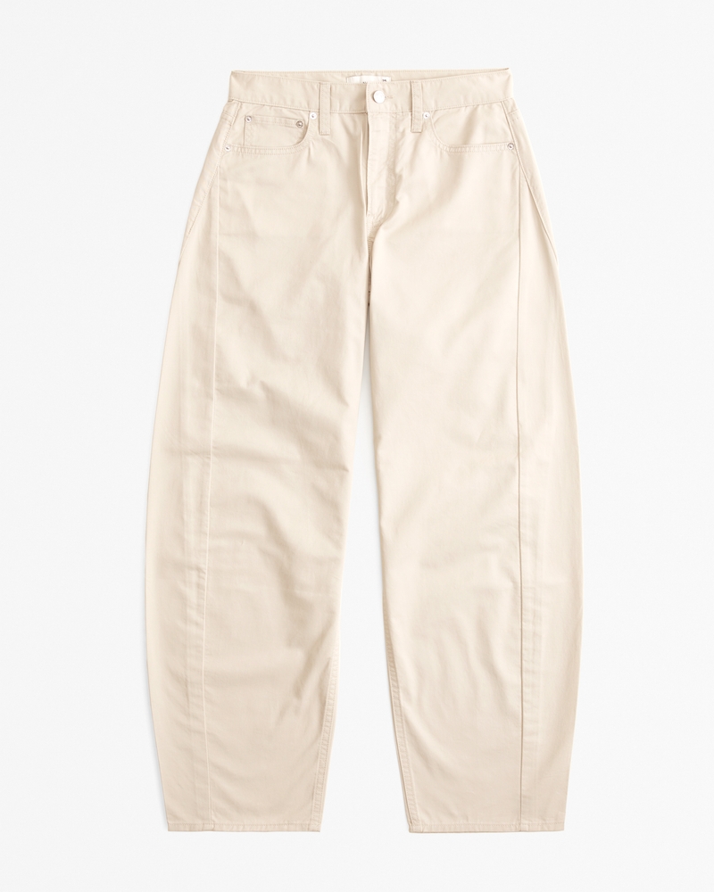 Women's Mid Rise Barrel Pant | Women's Clearance | Abercrombie.com