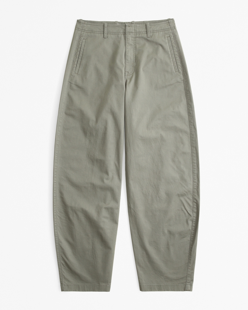 Women's Mid Rise Barrel Pant | Women's Clearance | Abercrombie.com