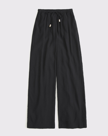 Women's Crinkle Textured Pull-On Pant | Women's Bottoms | Abercrombie.com