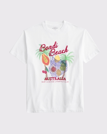 Women's Oversized Bondi Beach Graphic Tee | Women's Clearance ...