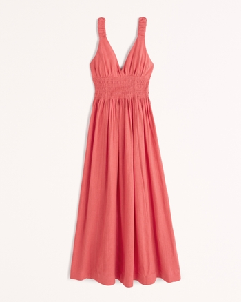 Women's Scrunchie Strap Maxi Dress | Women's Clearance | Abercrombie.com