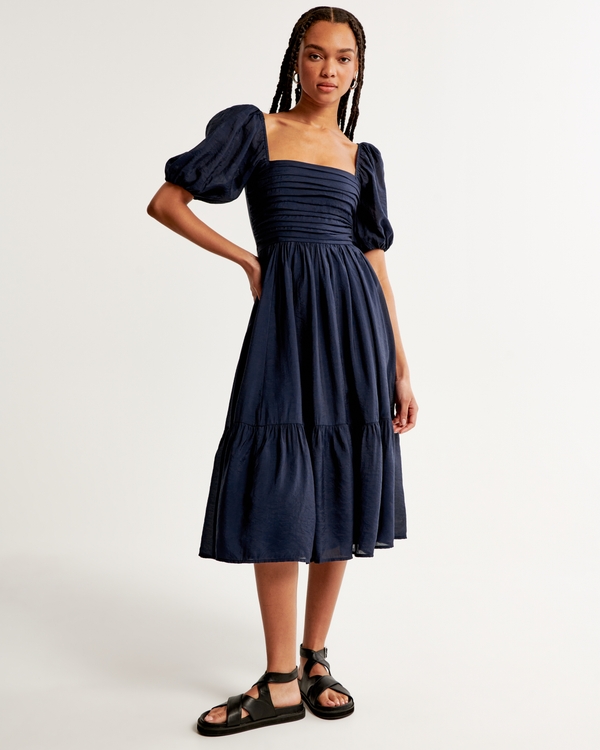 Emerson Floaty Puff Sleeve Midi Dress