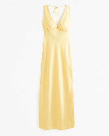 Women's Plunge Cowl Back Maxi Dress | Women's Clearance | Abercrombie.com