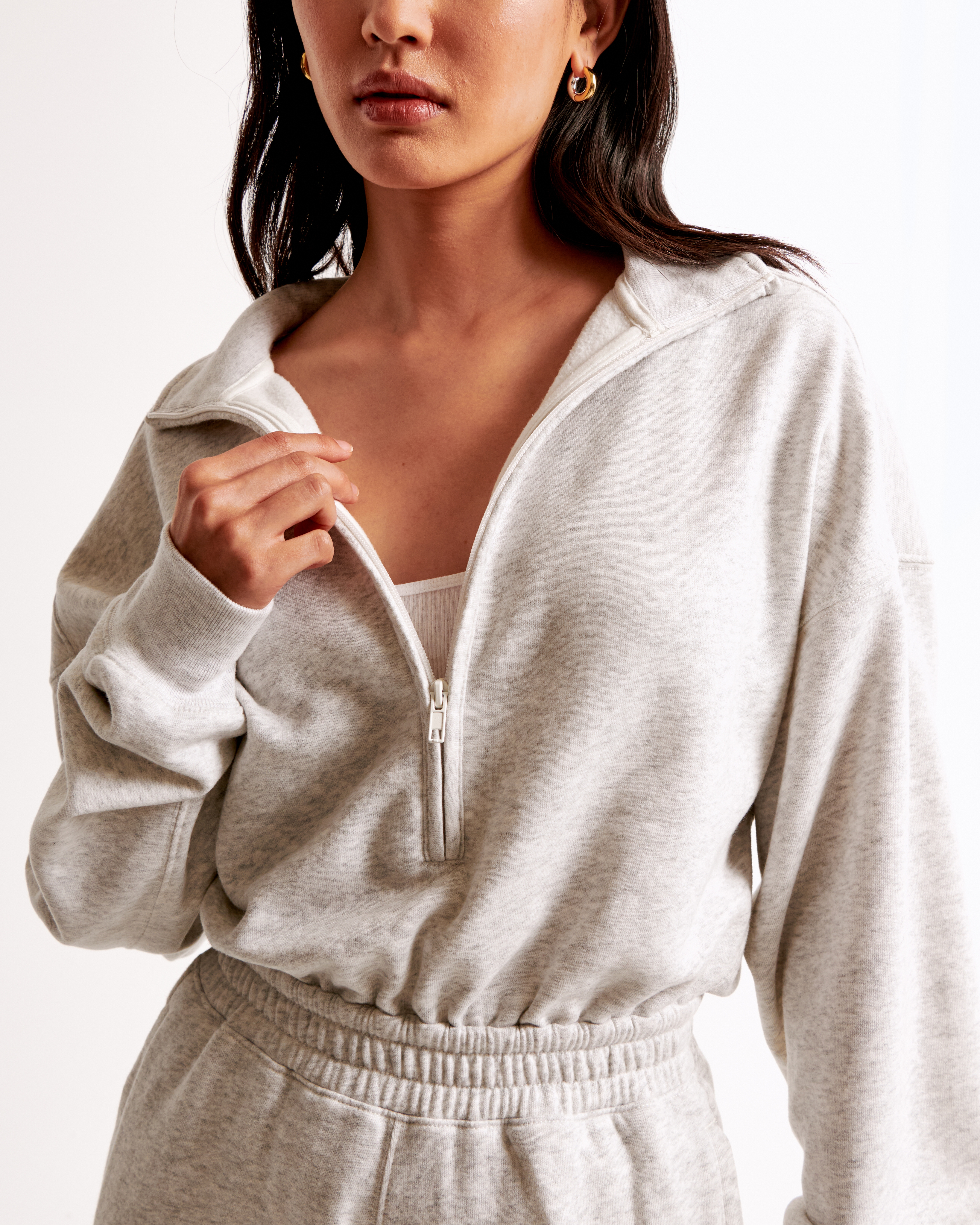 Women's Long-Sleeve Half-Zip Fleece Jumpsuit | Women's Women's Long-Sleeve Half-Zip Fleece Jumpsuit | Women's