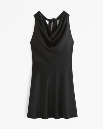 Women's Cowl Neck Halter Mini Dress | Women's Clearance | Abercrombie.com