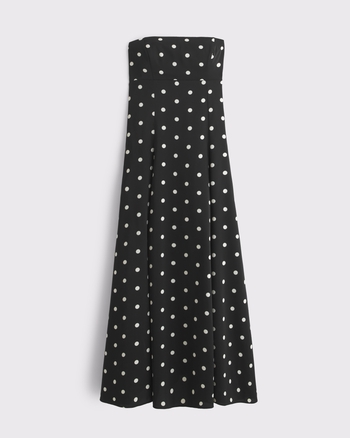 Women's Godet Clasp-Back Midi Dress | Women's Clearance | Abercrombie.com