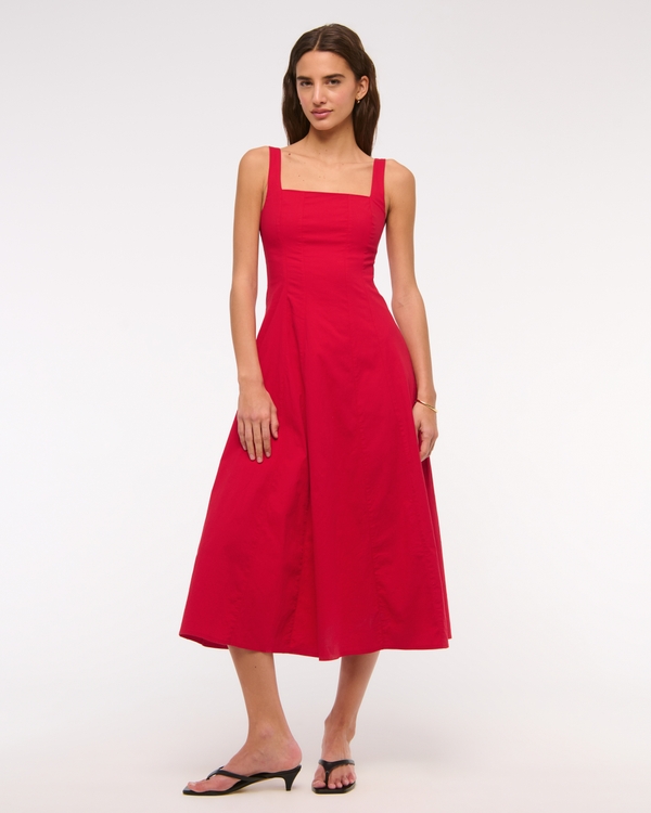 Midi Dresses for Women | Mid Length | Abercrombie & Fitch