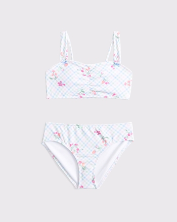 girls sweetheart cinched two-piece swimsuit | girls swimsuits ...