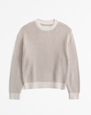 boys plated stitch crew sweater | boys clearance | Abercrombie.com