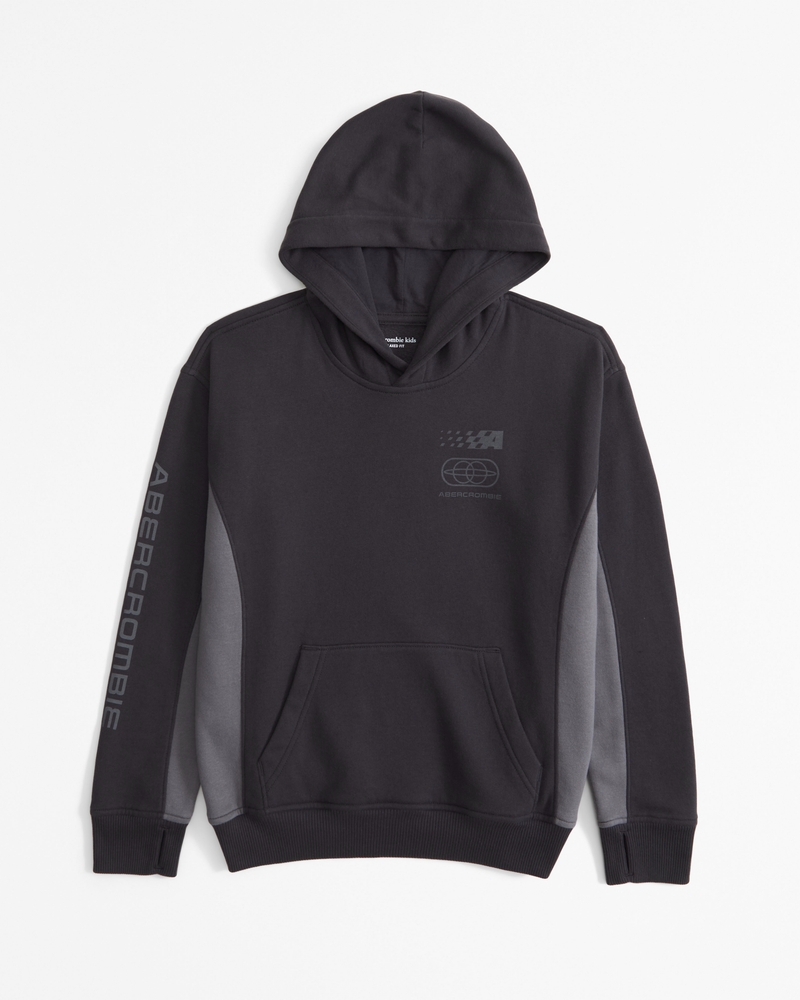 boys graphic logo popover hoodie | boys clearance | Abercrombie.com