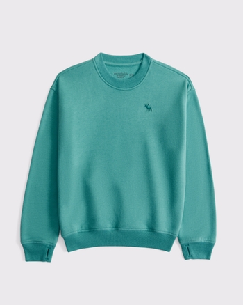 boys essential icon crew sweatshirt | boys tops | Abercrombie.com