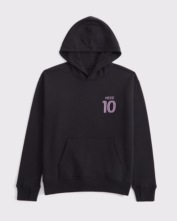boys lionel messi graphic popover hoodie | boys clearance | Abercrombie.com
