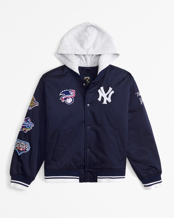 boys new york yankees hooded bomber jacket | boys clearance ...