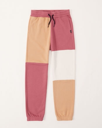 boys colorblock easy-fit sweatpants | boys bottoms | Abercrombie.com