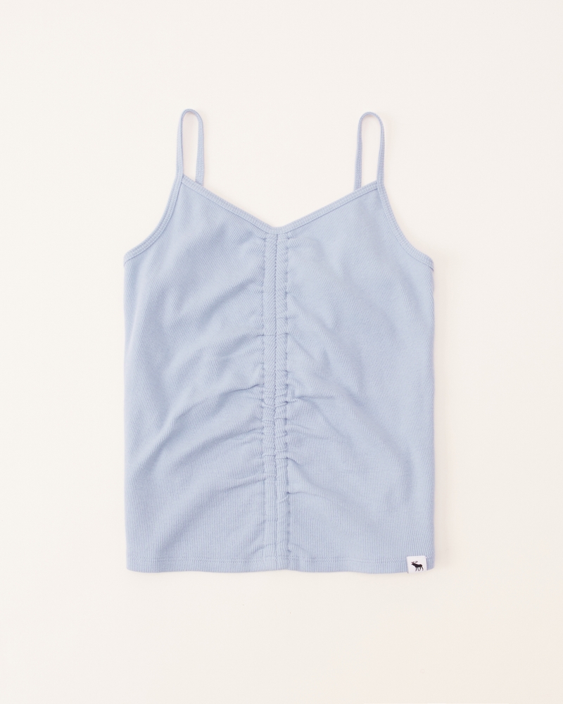 girls ruched rib tank | girls sale | Abercrombie.com