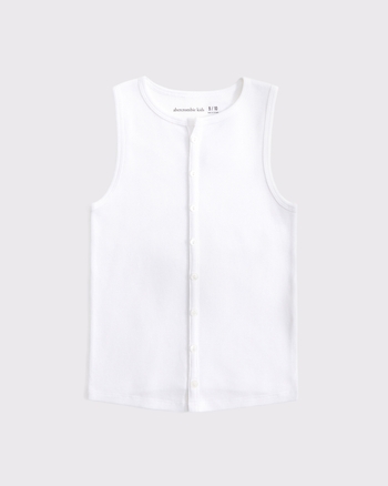 girls button-through tank | girls tops | Abercrombie.com