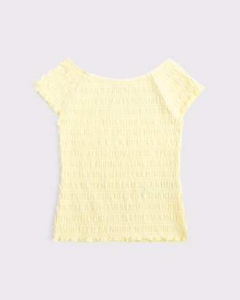 girls smocked tee | girls tops | Abercrombie.com