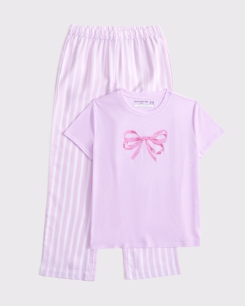 Mädchen Pyjamaset mit Hose | Mädchen Pyjamas | Abercrombie.com
