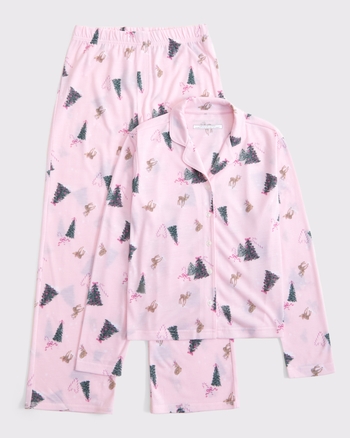 girls pants pajama set | girls pajamas | Abercrombie.com