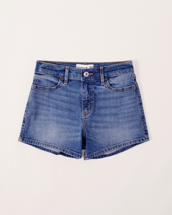 girls high rise mini mom shorts | girls clearance | Abercrombie.com