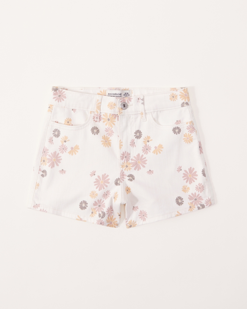 girls high rise mini mom shorts | girls clearance | Abercrombie.com