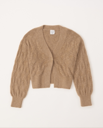 girls cropped stitch cardigan | girls sale | Abercrombie.com