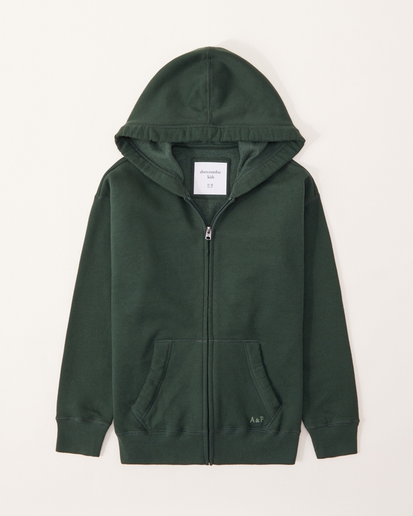 girls zip up hoodies | abercrombie kids