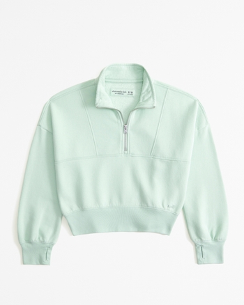 girls essential sunday half-zip sweatshirt | girls tops | Abercrombie.com