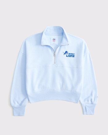 girls detroit lions quarter-zip sweatshirt | girls tops | Abercrombie.com