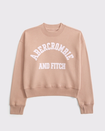 girls logo crew sweatshirt | girls tops | Abercrombie.com