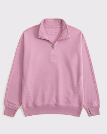 girls essential quarter-zip sweatshirt | girls tops | Abercrombie.com
